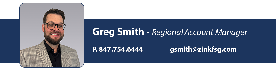 Zink Appoints Greg Smith to Regional Account Manager in IL - Zink ...